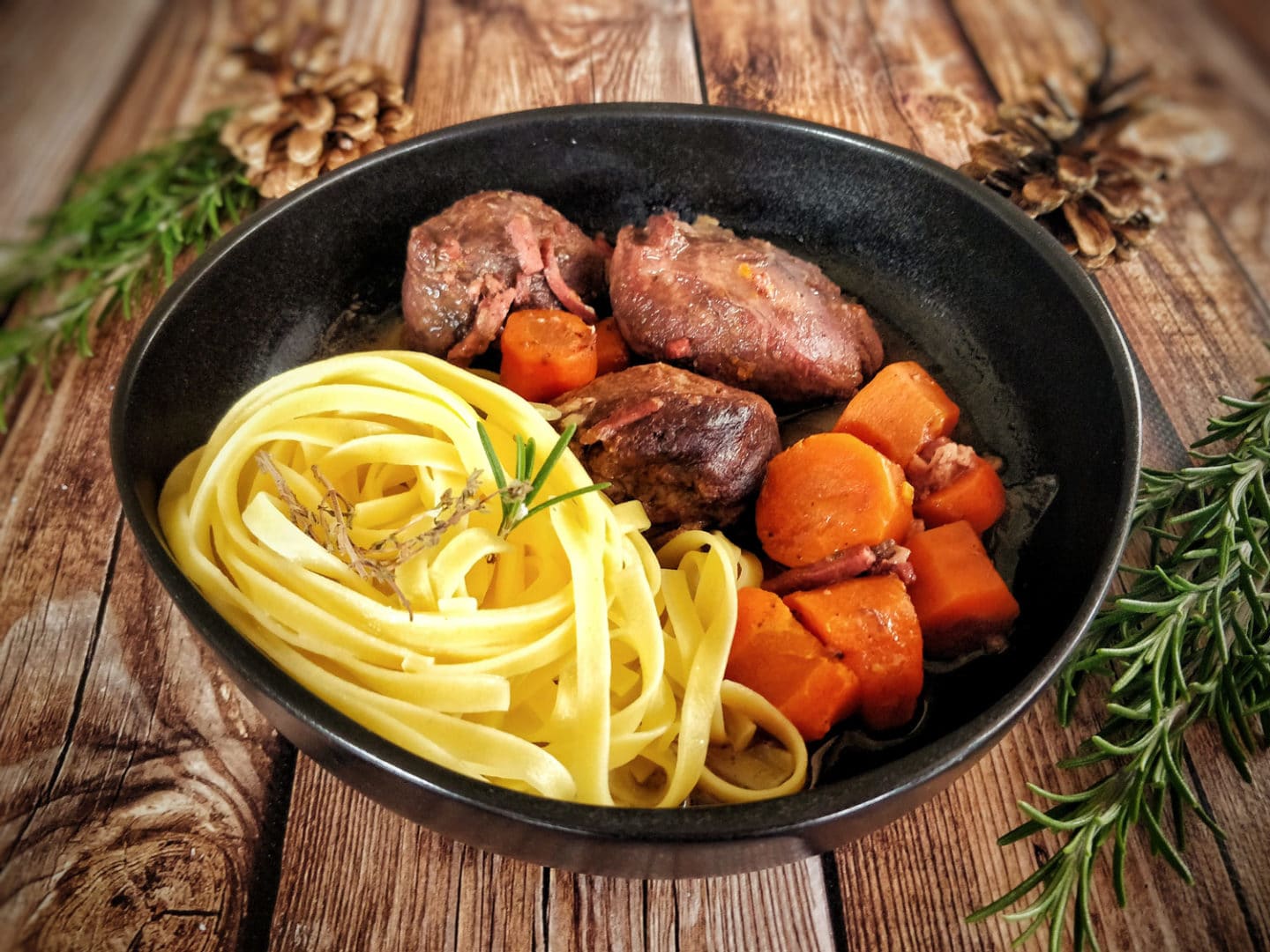 Joues de porc au Pinot Noir d’Alsace