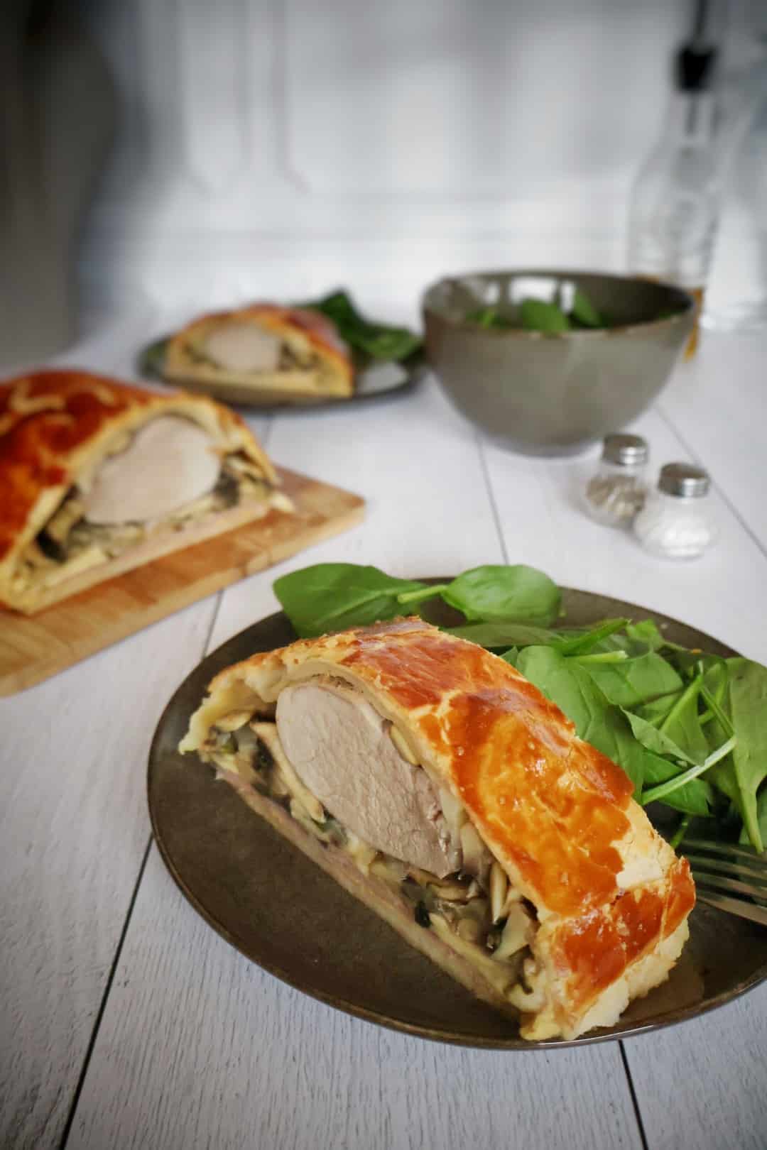 Filet mignon aux champignons en croûte